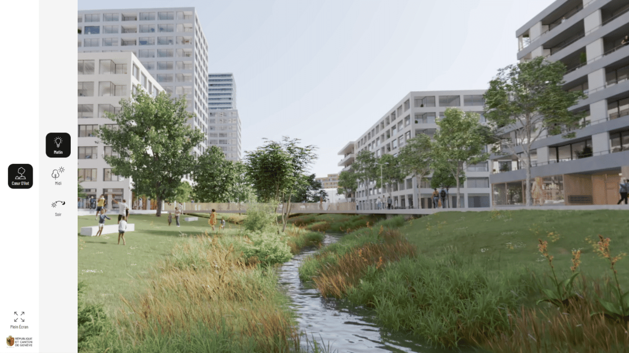Visite virtuelle 3D aménagement urbain